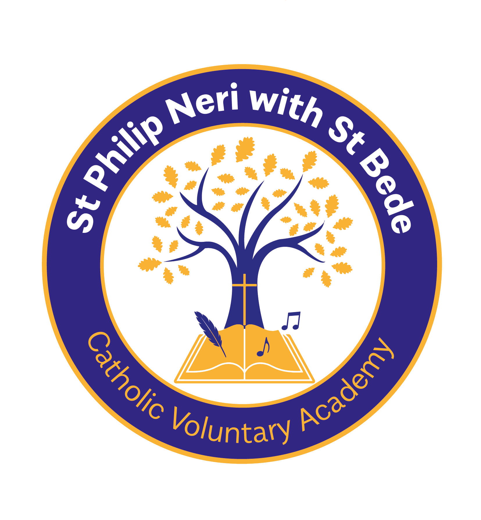 Our Logo - St Philip Neri with St Bede Catholic Voluntary Academy